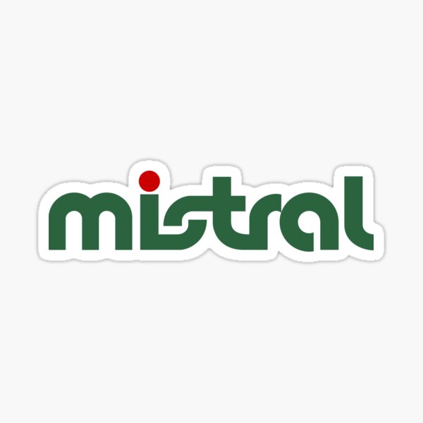 "Mesmerizing Mistral Design" Sticker for Sale by fisadenia | Redbubble