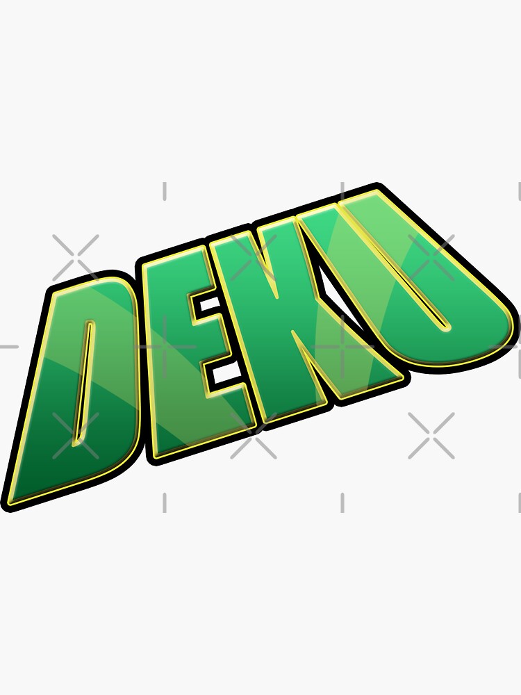 "DEKU/Izuku Midoriya Title" Sticker for Sale by DoctorBadguy | Redbubble
