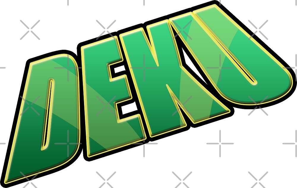 "DEKU/Izuku Midoriya Title" by DoctorBadguy | Redbubble