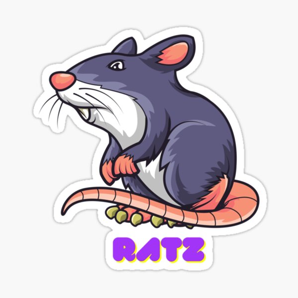 "Ratz Ratz pink meme " Sticker for Sale by TheOghams | Redbubble