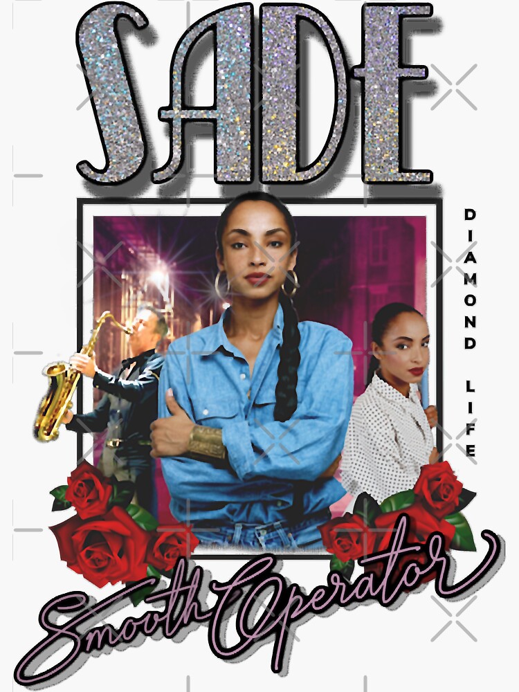 "For Mens Womens Sade Singer Songwriter Adu Love Funny Man" Sticker for ...