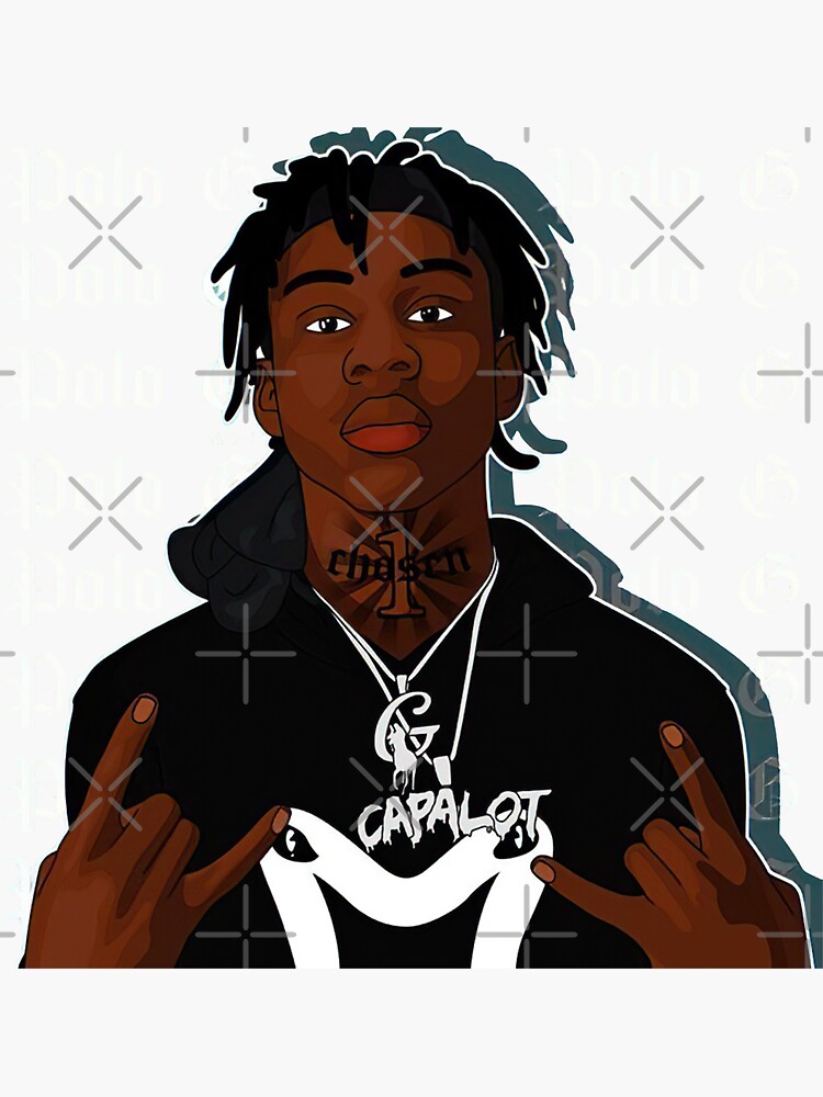 "CAPALOT Rapper Digital Artwork " Sticker for Sale by RolandStev122 ...