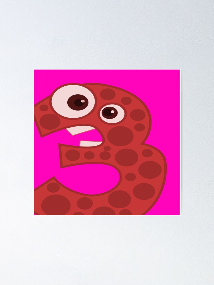 "Number Three" Poster for Sale by julset | Redbubble