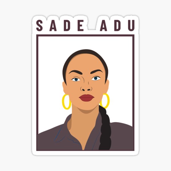 "Music Vintage Sade Singer Songwriter Adu Animal" Sticker for Sale by ...