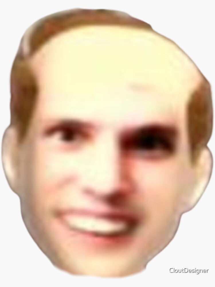 "Jerma Bald" Sticker by CloutDesigner | Redbubble