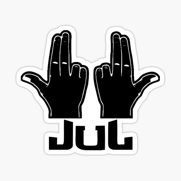 "Jul Logo Classic T-Shirt" Sticker by damscrea | Redbubble