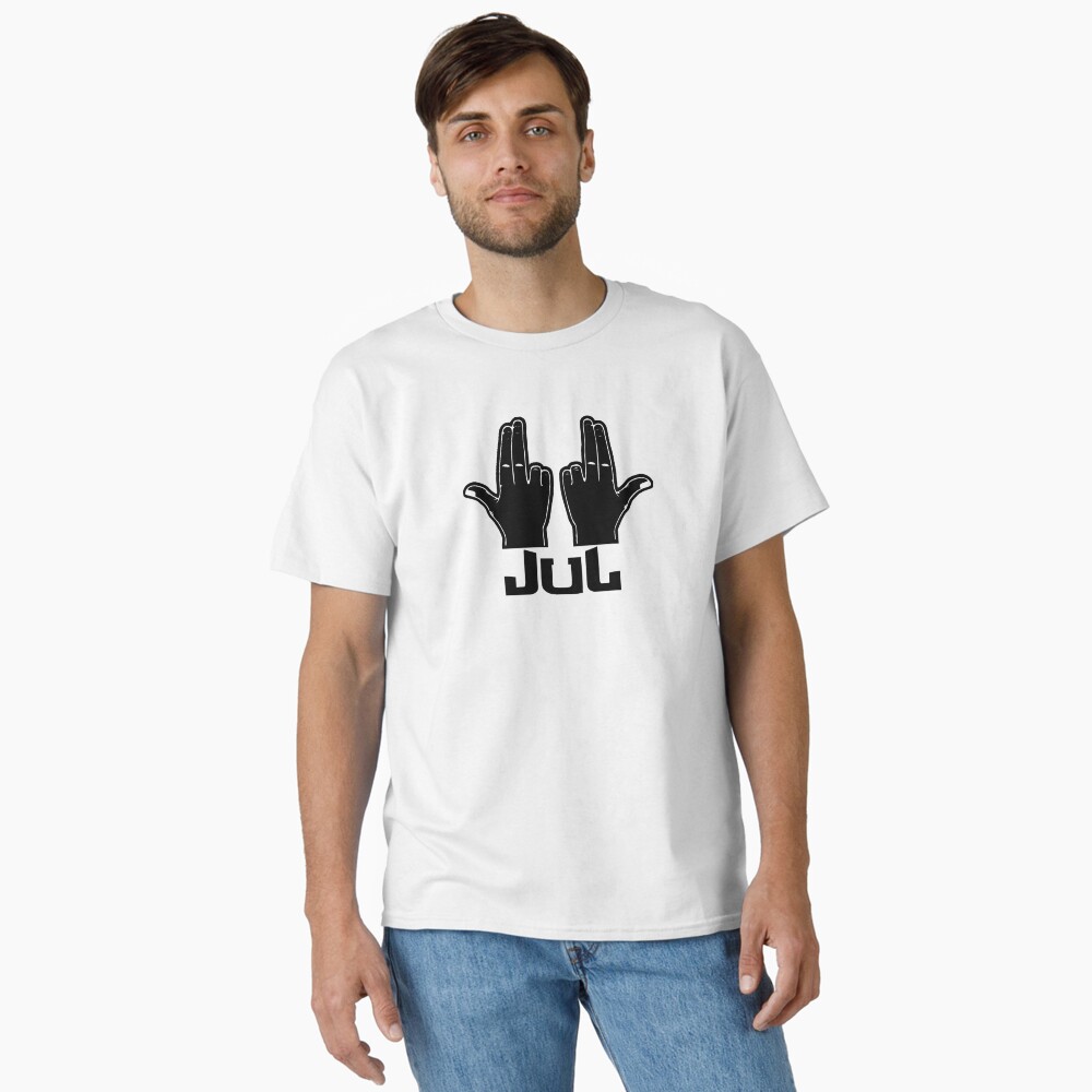 "Jul Logo Classic T-Shirt" Sticker by damscrea | Redbubble