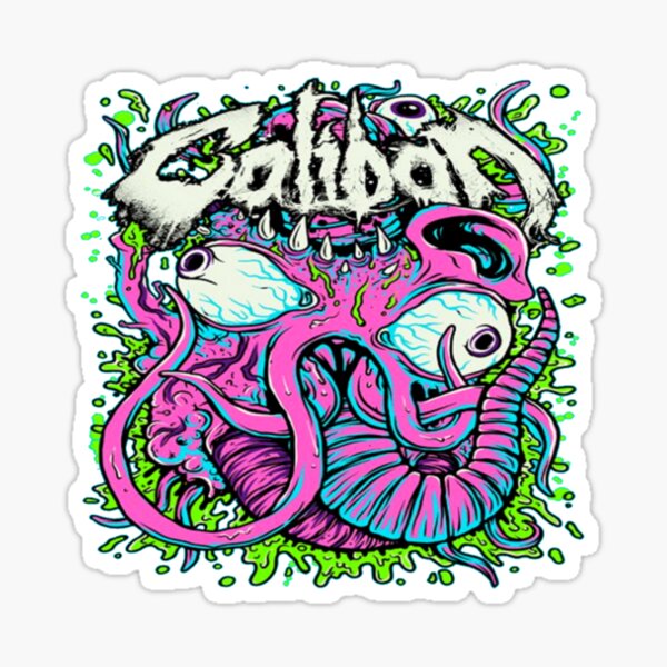 "best selling logo caliban band metalcore tour album art" Sticker for ...