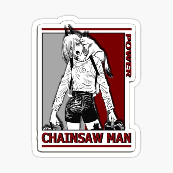 "Power Chainsawman" Sticker for Sale by pinw | Redbubble