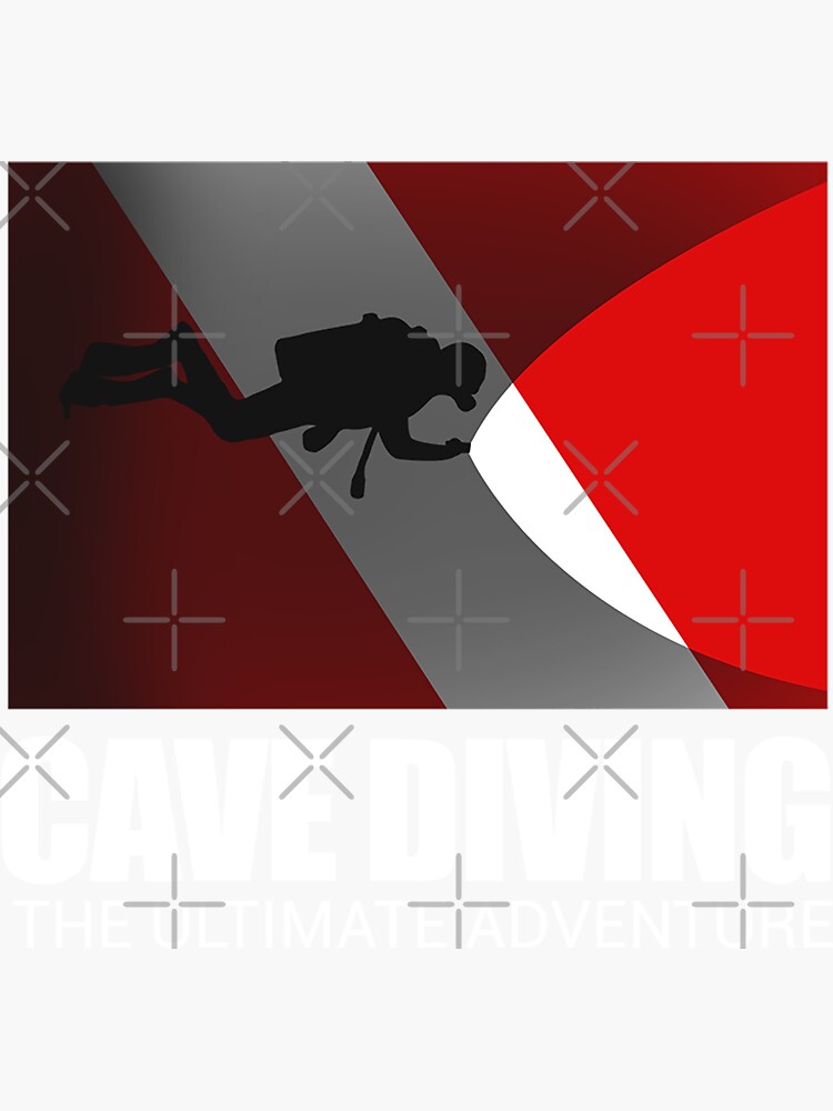 "Cave Lamp Diving Ocean Freediving Dive" Sticker for Sale by Zaidan16 ...
