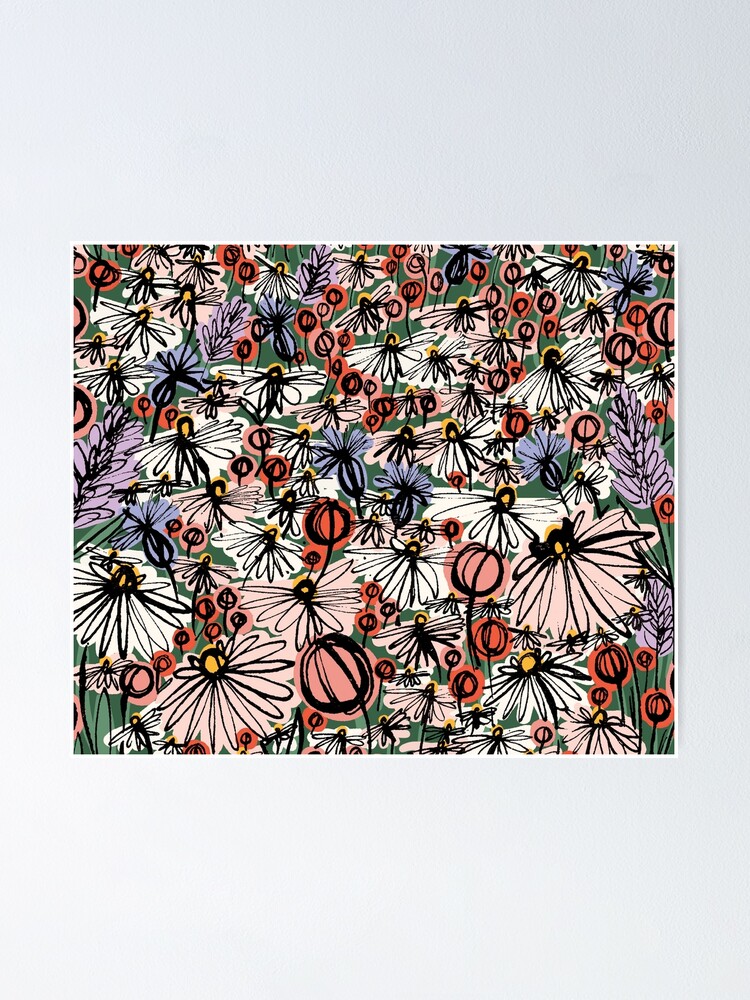 "Spring Wildflower Meadow " Poster for Sale by aimeemacillo | Redbubble