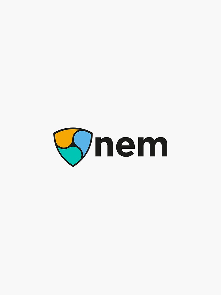 " Logo Nem" Sticker for Sale by cryptfashion | Redbubble