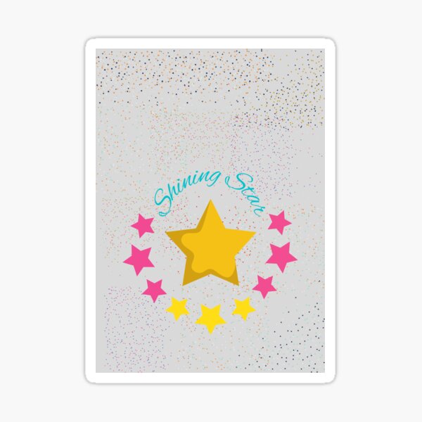 "shining star" Sticker for Sale by dany12382 | Redbubble