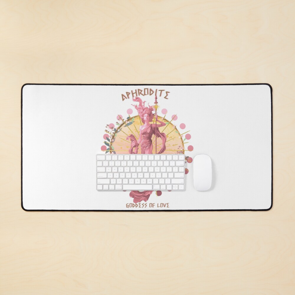 "Aphrodite goddess of love Greek mythology, gold" Art Board Print by ...