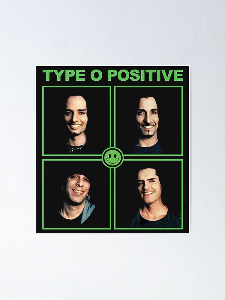 "Type o negative" Poster for Sale by cclyburnk6 | Redbubble