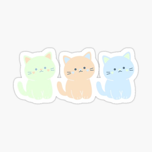 "Cute cats unlabled flag colours " Sticker for Sale by Holly-berry-art ...