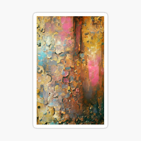 "Colourful Rusty Metal Texture" Sticker for Sale by Arkneer | Redbubble