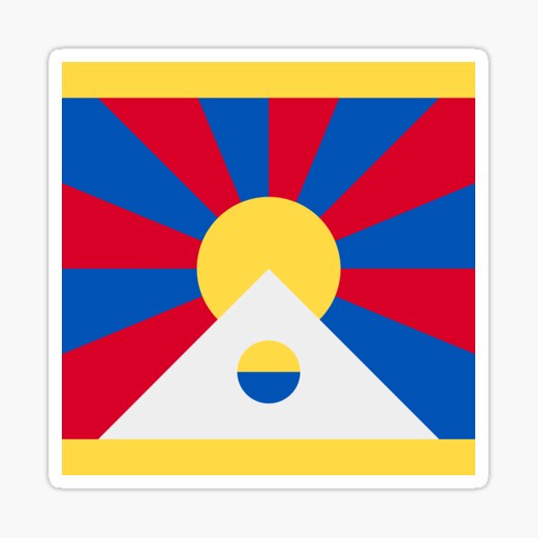 "Tibet Flag" Sticker for Sale by MKMemo1111 | Redbubble