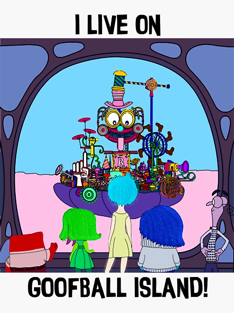 "Goofball Island " Sticker for Sale by KiaraButters | Redbubble