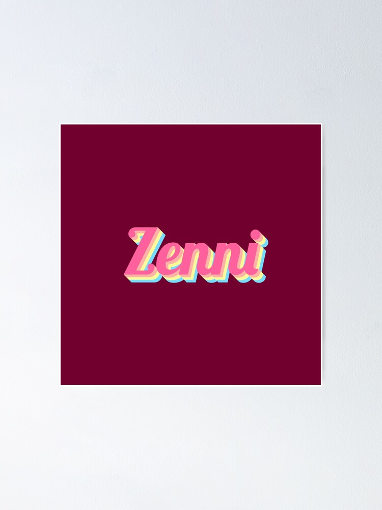 "Zenni Sweet Baby Name" Poster for Sale by ArtoMino | Redbubble
