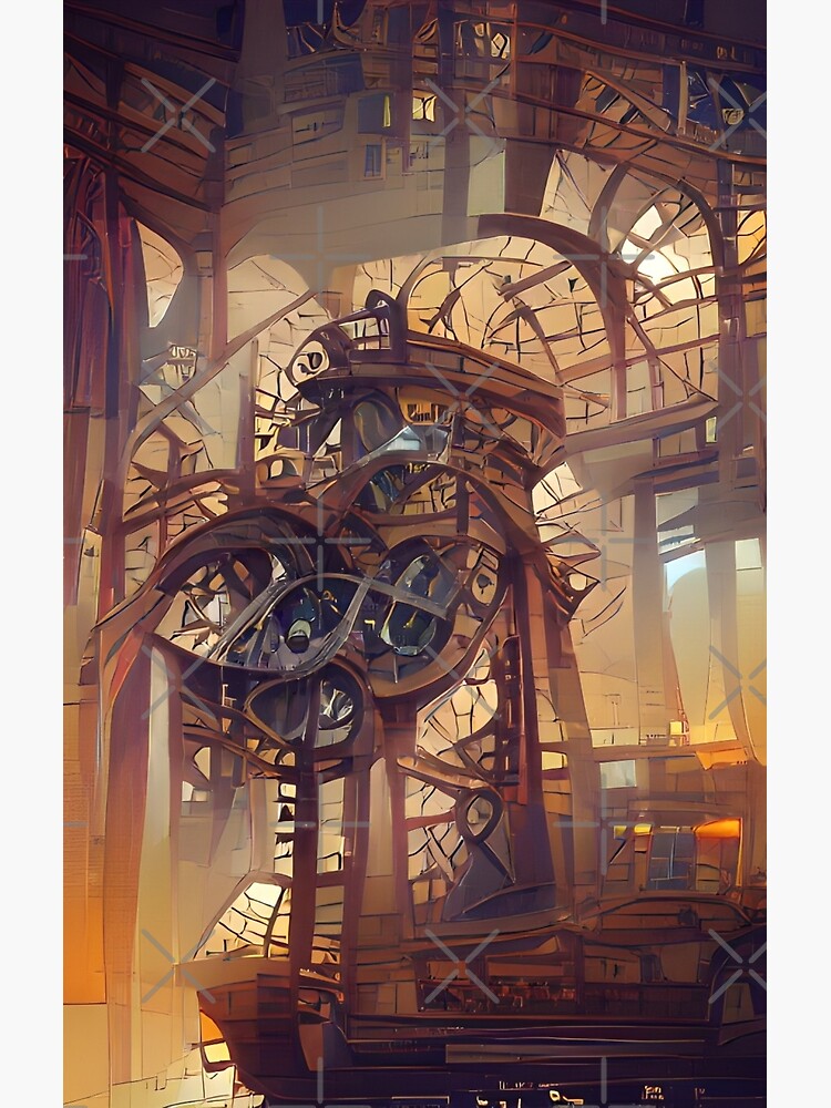 "Clock | Artificial Inteligence Generated Art" Poster for Sale by ...