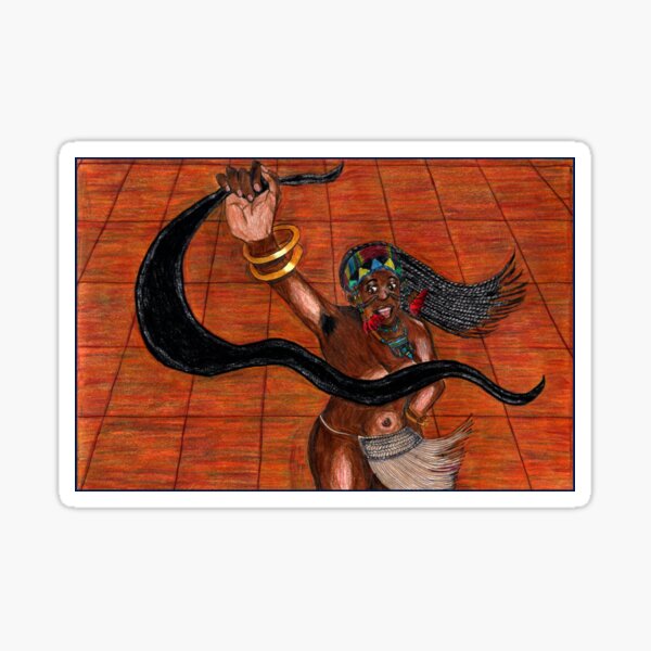 "The Royal Dancer of Gao" Sticker for Sale by Women-of-1000 | Redbubble