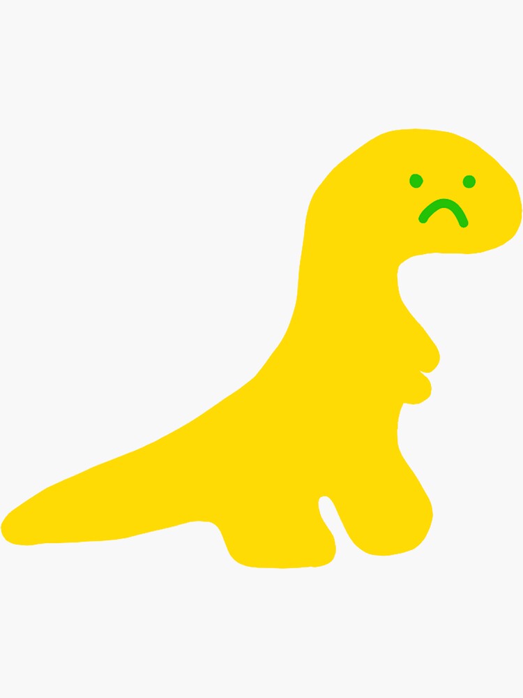"Sad T-rex" Sticker for Sale by KivaniTote | Redbubble