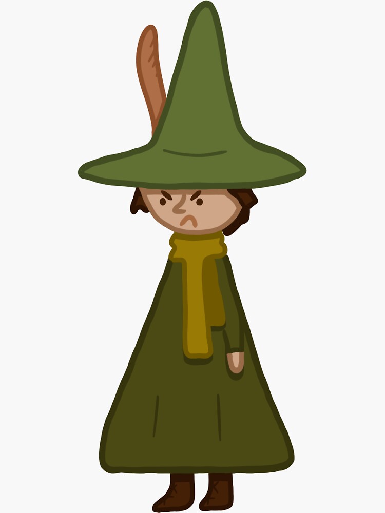 "Angry snuffkin" Sticker for Sale by KivaniTote | Redbubble