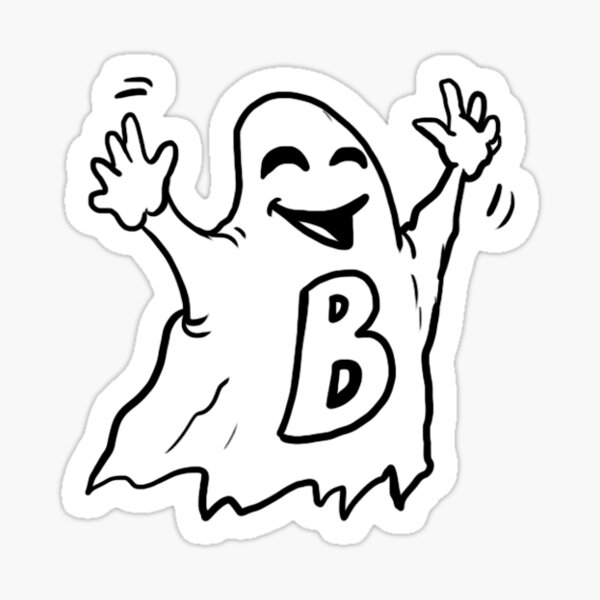 "boo sticker" Sticker for Sale by DaniaAhmad1 | Redbubble
