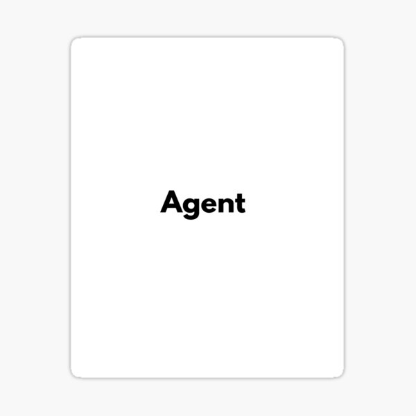 "Secret agent " Sticker for Sale by Djordje-Gavric | Redbubble