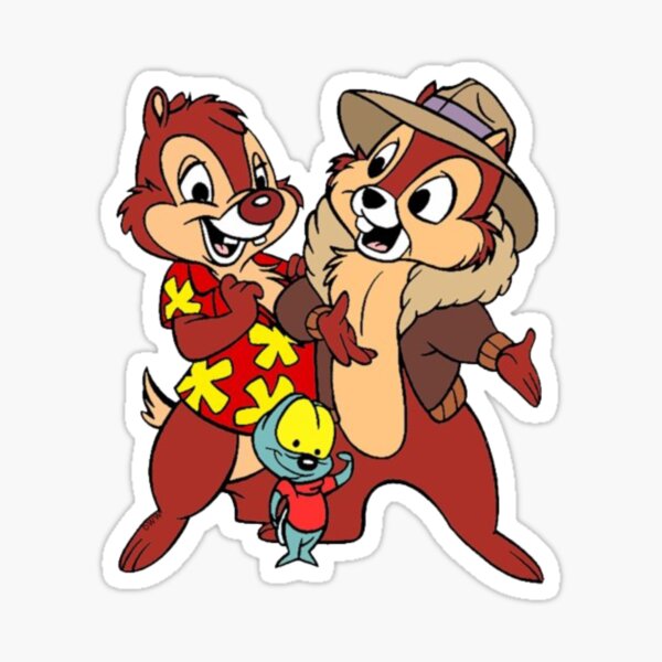 "chip 'n dale rescue rangers" Sticker by kakaviche | Redbubble