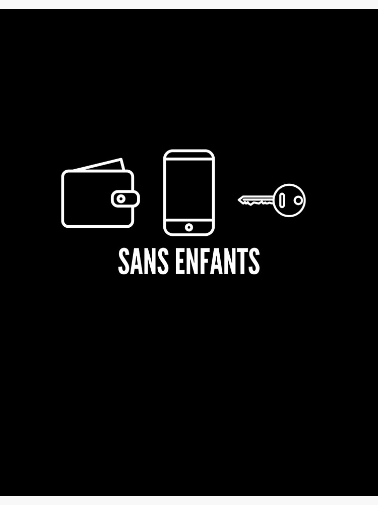 "Leaving the house without kids" Poster for Sale by Voici | Redbubble