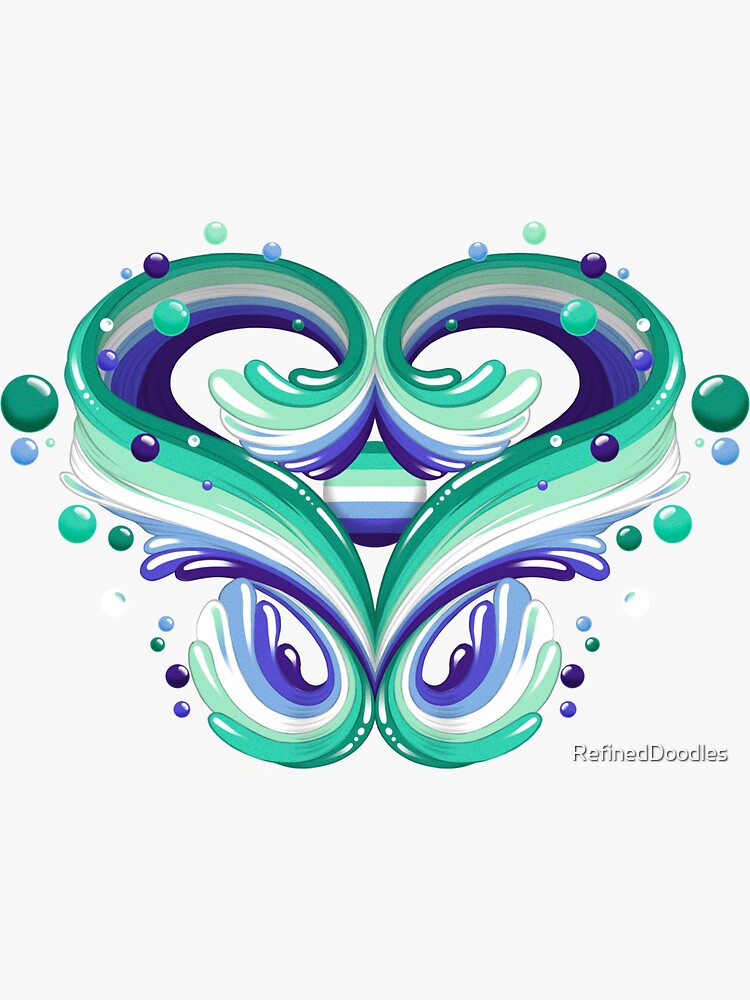 "MLM Heart" Sticker for Sale by RefinedDoodles | Redbubble