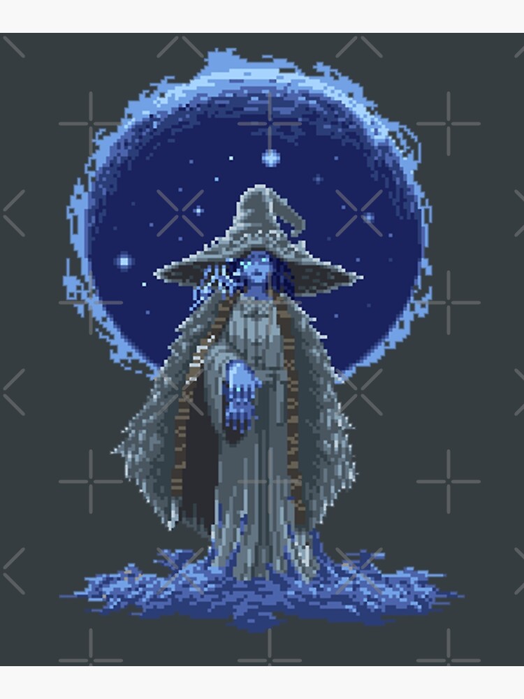 Elden Ring Pixel Art Title Screen