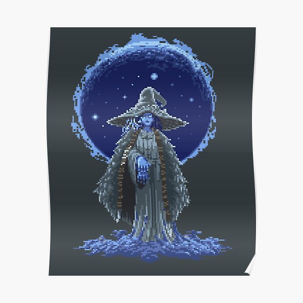 "Elden Ring Ranni Pixel Art" Poster for Sale by Kiske-Design | Redbubble