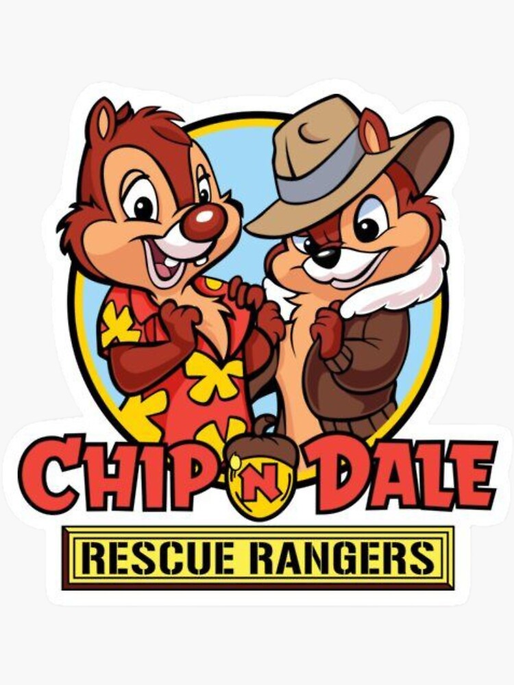 "chip 'n dale rescue rangers" Sticker for Sale by kakaviche | Redbubble
