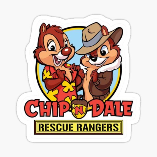 "chip 'n dale rescue rangers" Sticker for Sale by kakaviche | Redbubble