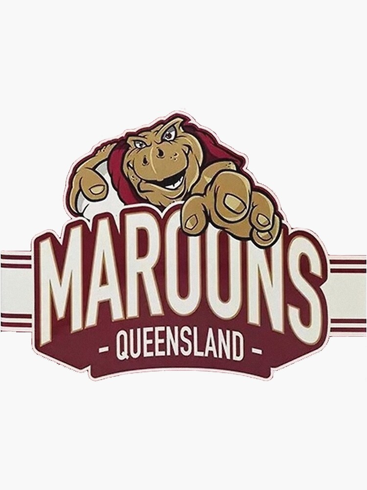 "Vintage queensland maroons Design" Sticker for Sale by jamnieys ...