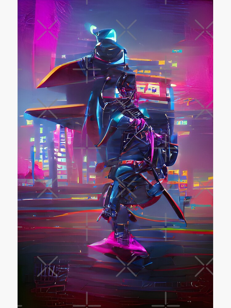"Robot Ninja | Artificial Inteligence Generated Art" Sticker for Sale ...