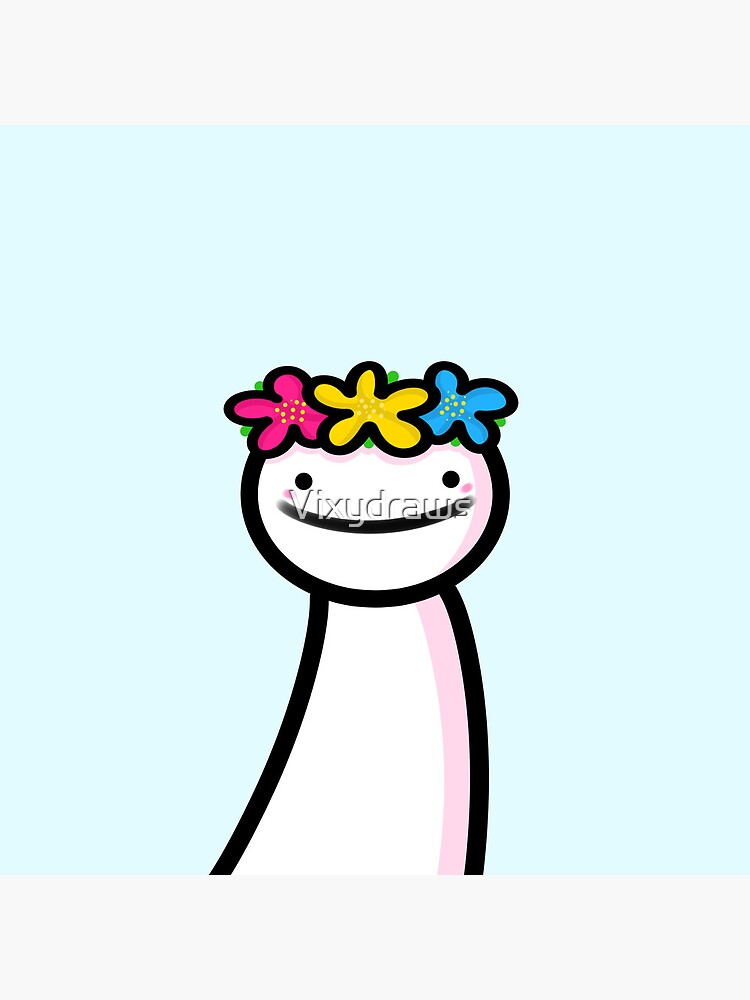 "Dream blob with a pansexual flower crown " Poster for Sale by ...