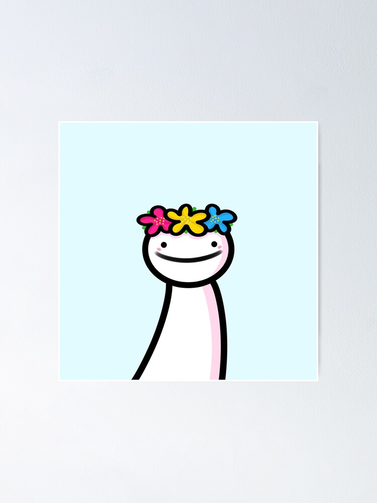 "Dream blob with a pansexual flower crown " Poster for Sale by ...