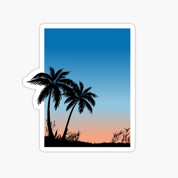 "Beach Sunset" Sticker for Sale by SoaringInsignia | Redbubble