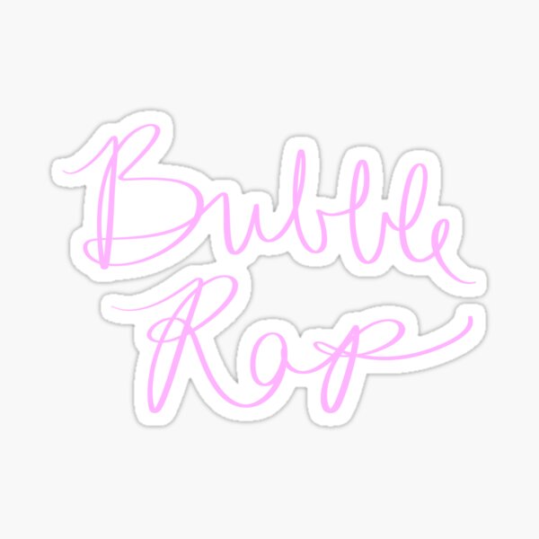 "Bubble Rap" Sticker for Sale by abeink | Redbubble