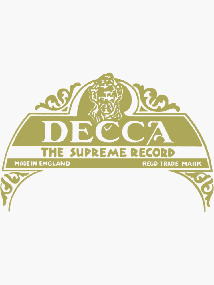 "Decca Label 1929 " Sticker for Sale by MavesDesign1 | Redbubble