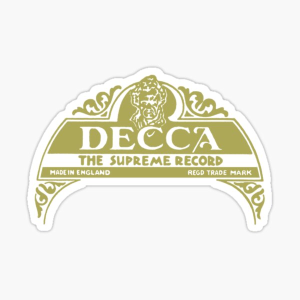 "Decca Label 1929 " Sticker for Sale by MavesDesign1 | Redbubble