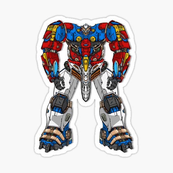 "mecha details illustration premium vector" Sticker for Sale by ...