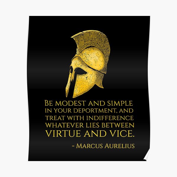 "Be modest and simple in your deportment, and treat with indifference ...