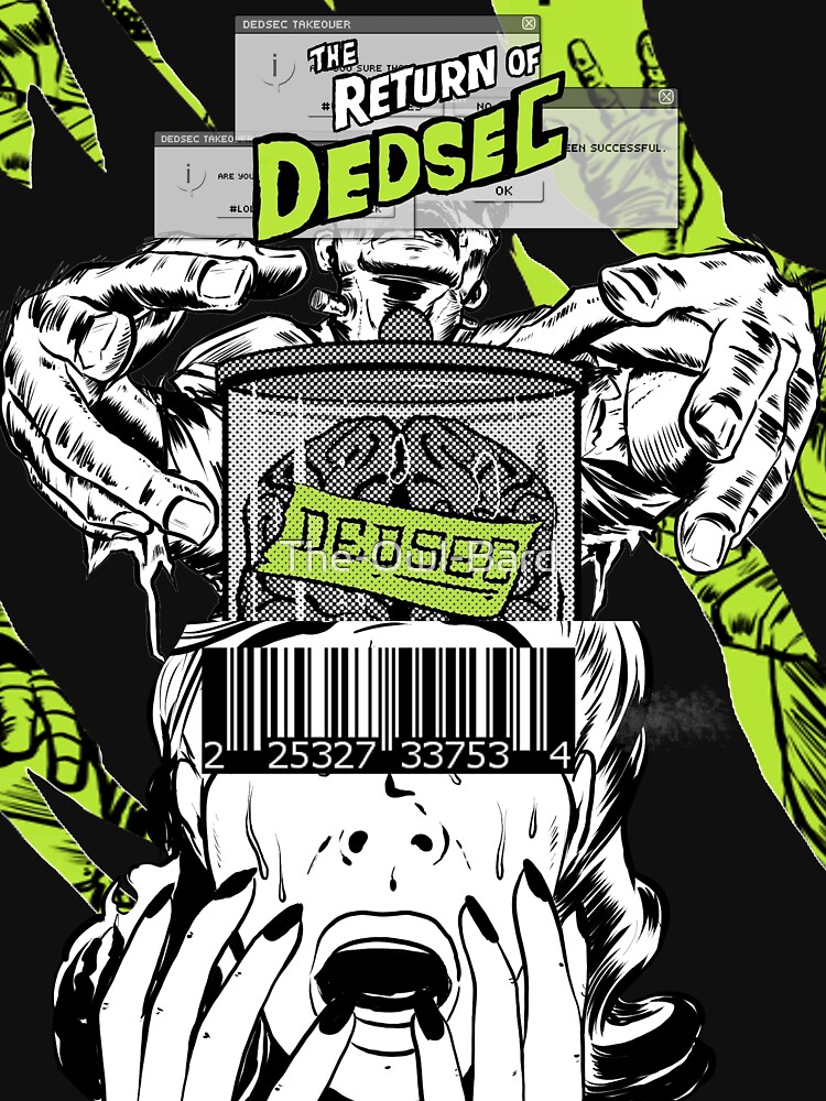 "Dedsec Shirt Design 1" T-shirt for Sale by The-Owl-Bard | Redbubble ...