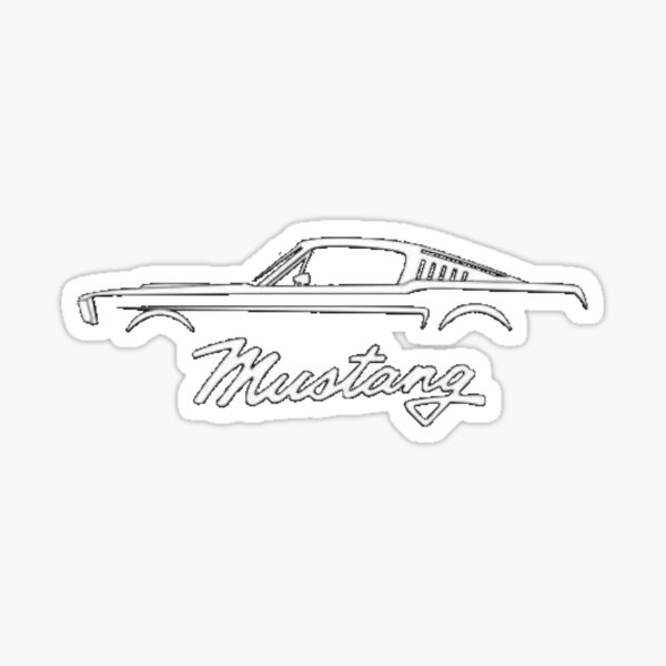 "Ford Mustang American Muscle " Sticker for Sale by Mzmdesigns | Redbubble
