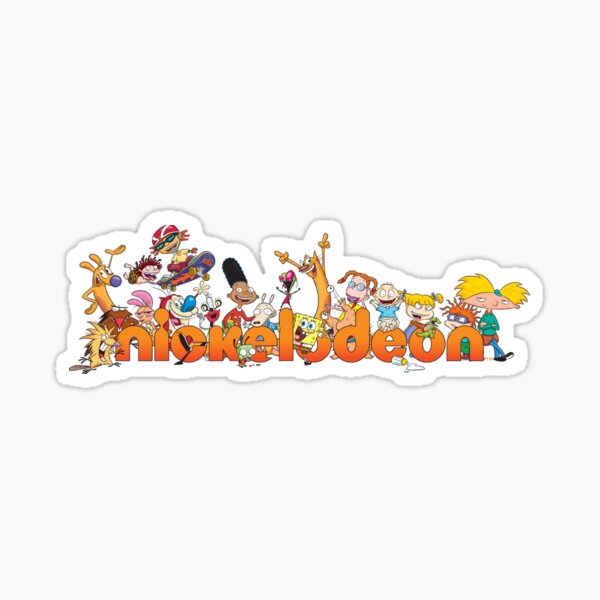 "Classic 90s Nickelodeon Nicktoons Cartoons" Sticker for Sale by ...